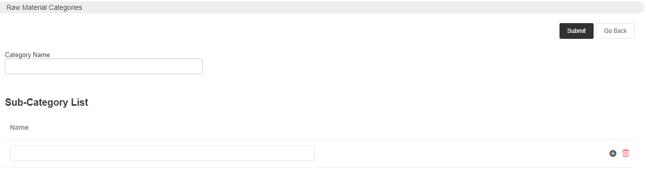 Raw Material Categories – EasyTailorApp.com Support