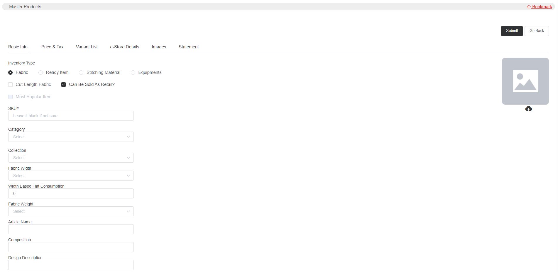 Master Products – EasyTailorApp.com Support