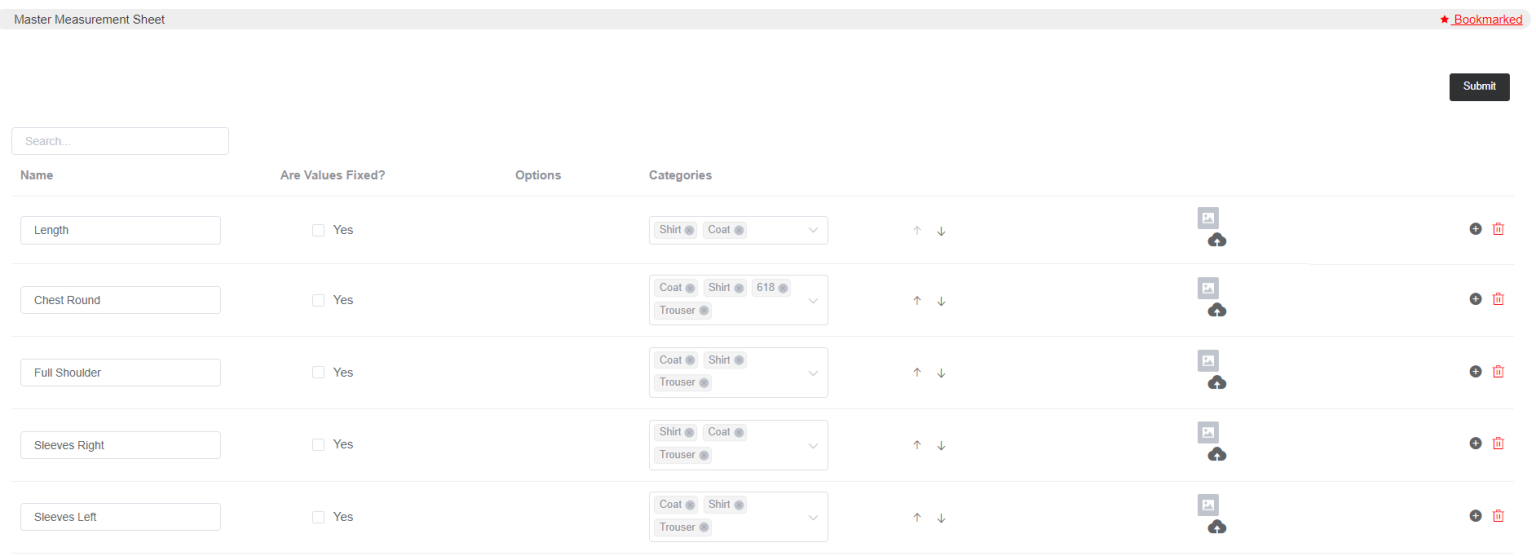 Master Measurement Sheet – EasyTailorApp.com Support