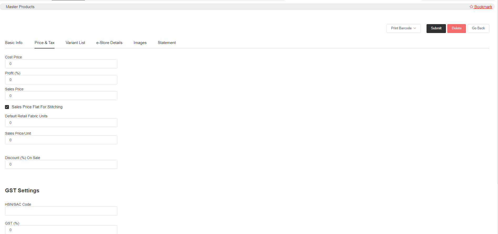 Master Products – EasyTailorApp.com Support