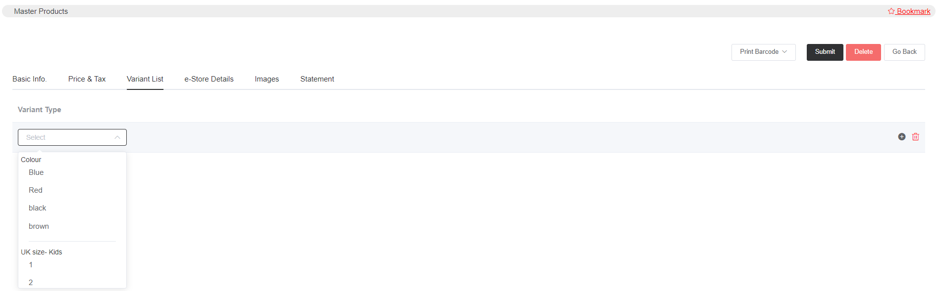 Master Products – EasyTailorApp.com Support