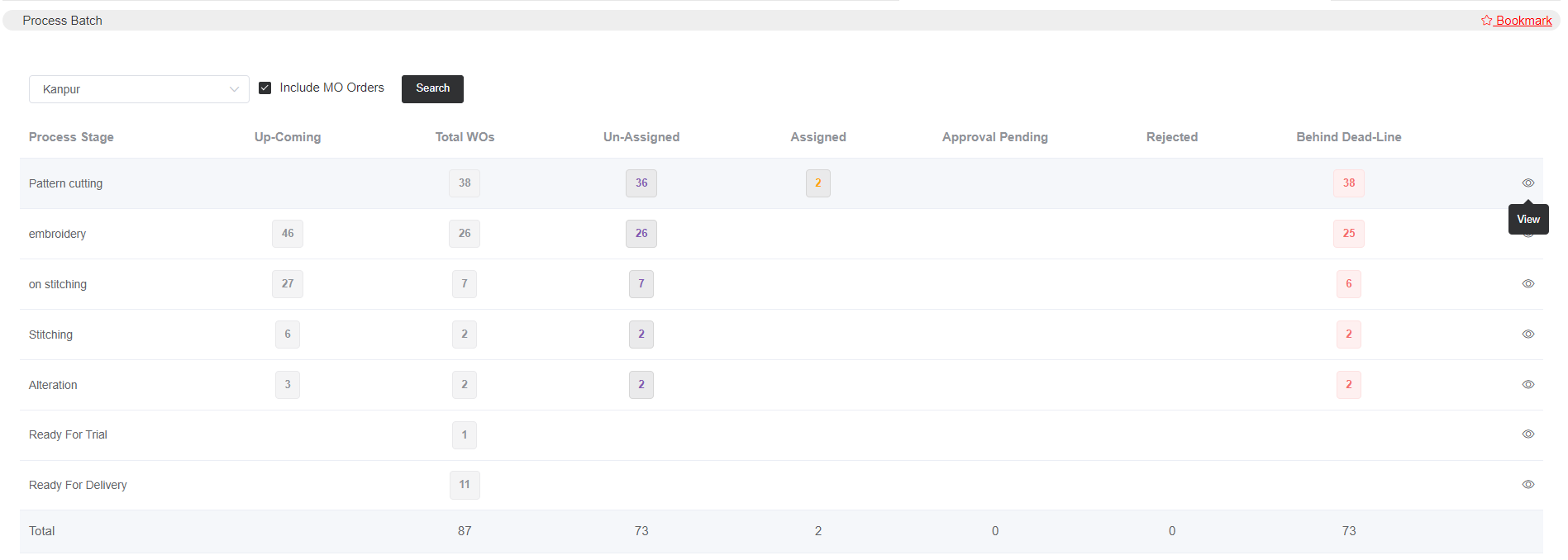 Process Batch Support